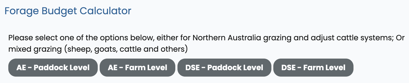 Cibo Labs Forage Budget Calculator – Quick Start Guide